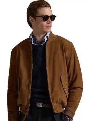 Palace Susanoo Leather Flight Jacket - Brown | Editorialist